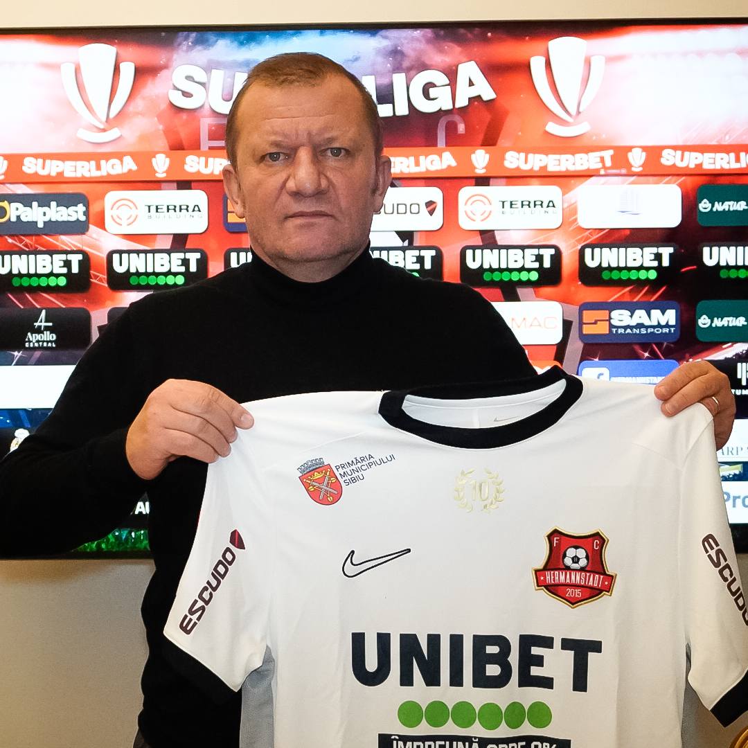 Dorinel Munteanu, prezentat oficial la FC Hermannstadt: ”Obiectivul ...