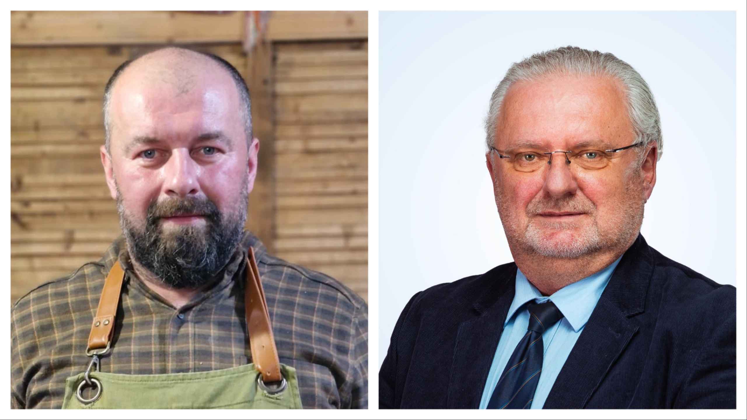 Ciprian Ștefan, directorul muzeului ASTRA, și profesorul Zeno Pinter ...